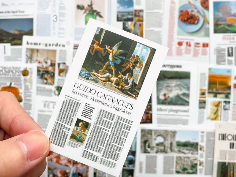 10 Retro Revival Vintage Magazines Sticker Set - Etsy