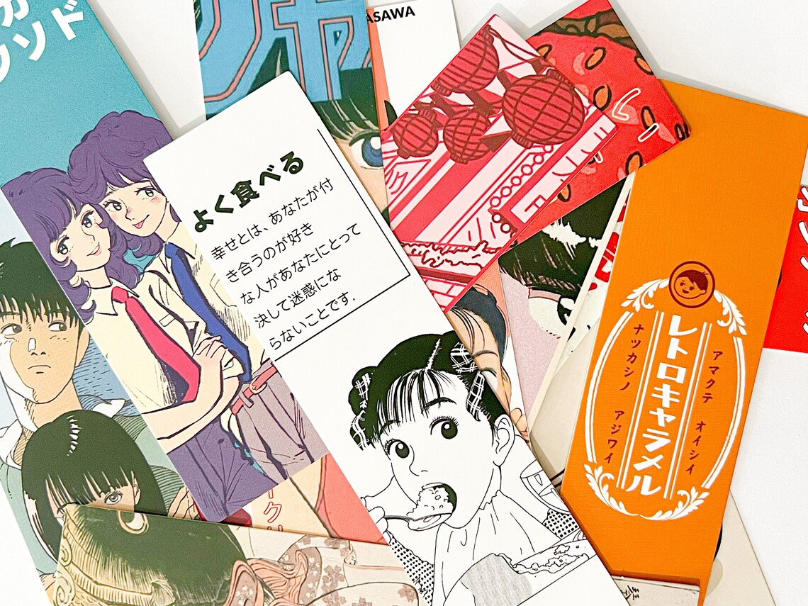 10 Japanese Showa Era Style Bookmarks - Etsy