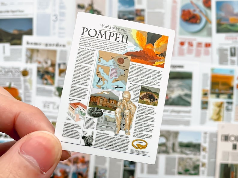 10 Retro Revival Vintage Magazines Sticker Set - Etsy