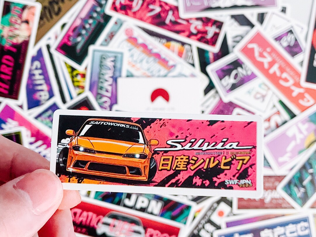Random JDM Banner Japan Car Sticker - Etsy