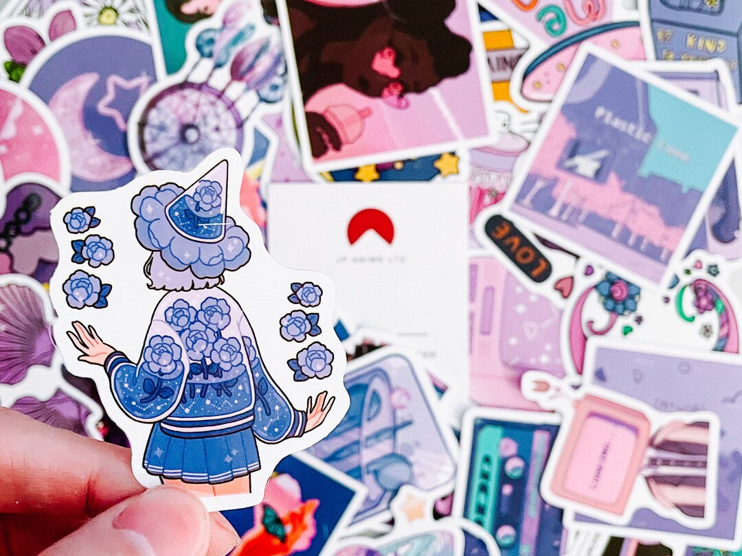 Purple Sticker Set - Etsy
