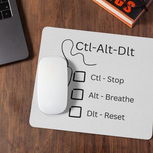 Stress Relief Funny Mouse Pad Office Gift Adulting Funny Mouse Pad Gift ...