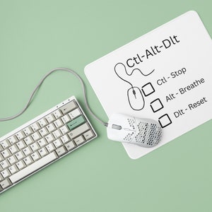 Stress Relief Funny Mouse Pad Office Gift Adulting Funny Mouse Pad Gift for Office Gift for ...