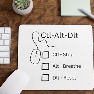 Stress Relief Funny Mouse Pad Office Gift Adulting Funny Mouse Pad Gift for Office Gift for ...