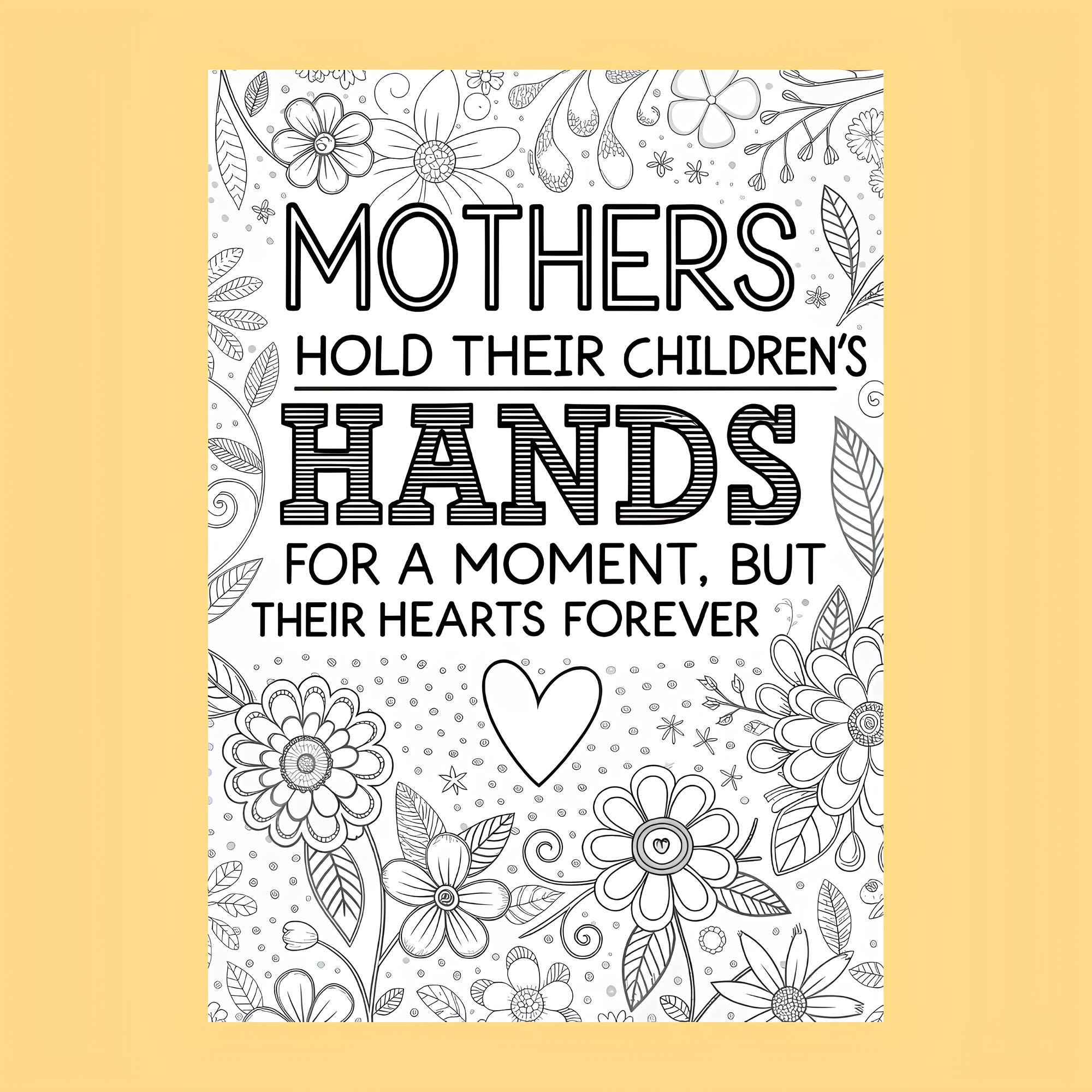 50 Mother Quotes Coloring Pages | Mother’s Day Quotes | Mom Quotes ...