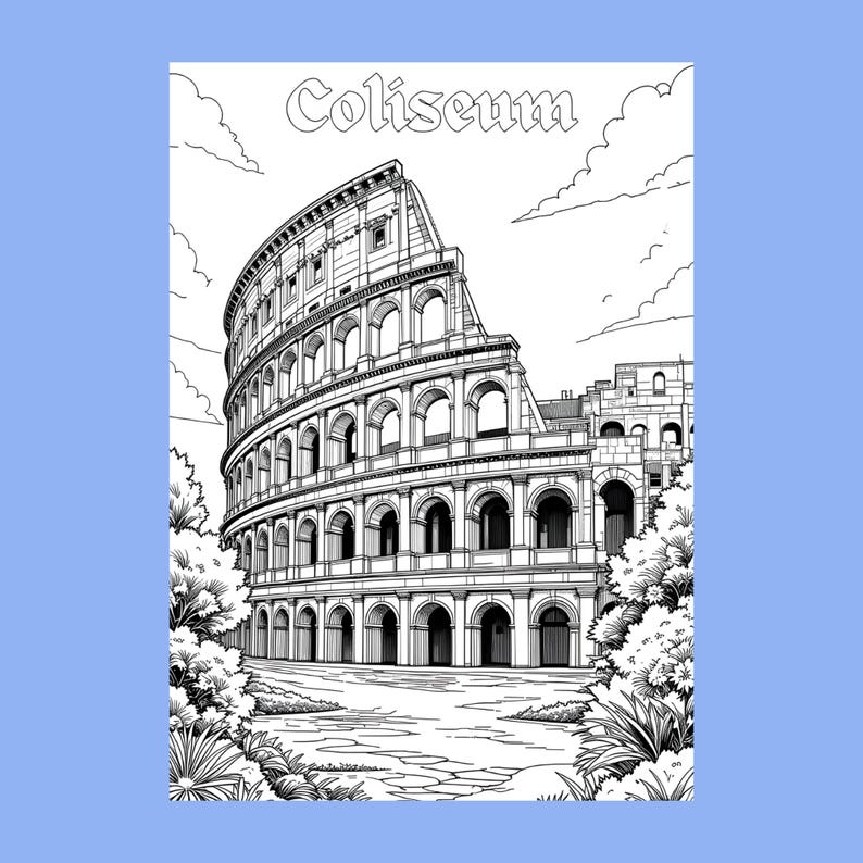 30 World Wonders Coloring Pages | Adult and Kids | Landmarks ...