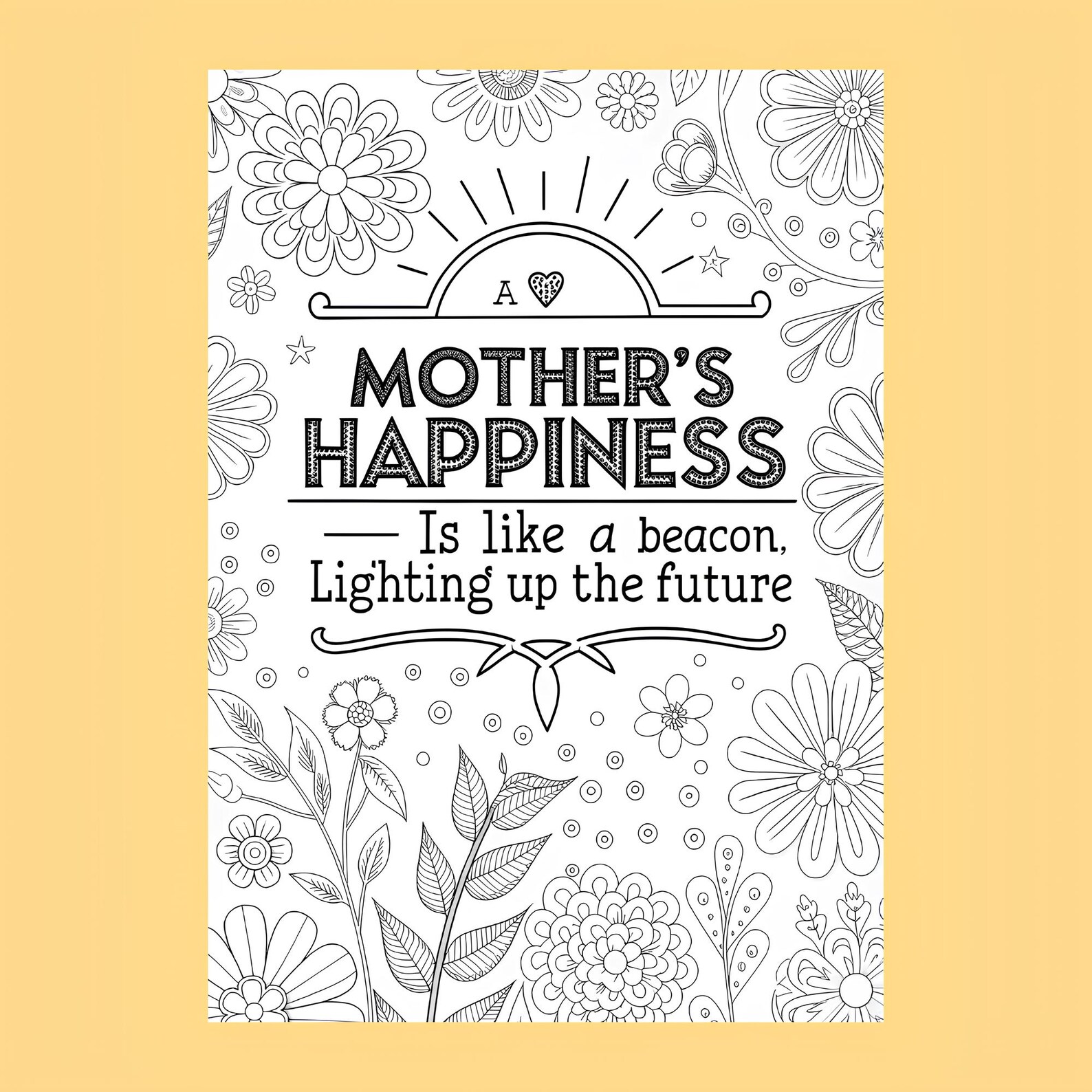 50 Mother Quotes Coloring Pages | Mother’s Day Quotes | Mom Quotes ...