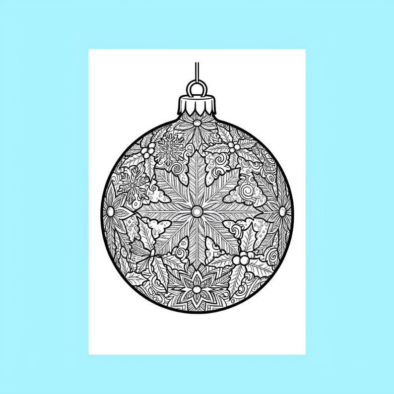 30 Christmas Zentangle Coloring Pages: Christmas Coloring Pages for ...