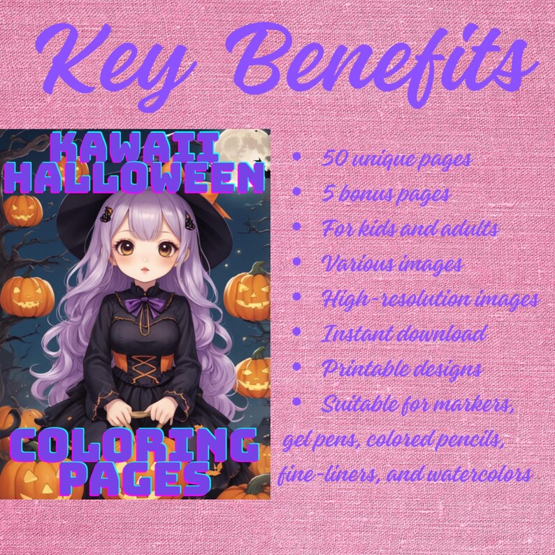 50 Kawaii Halloween Coloring Pages | Cute Halloween Coloring Sheets ...