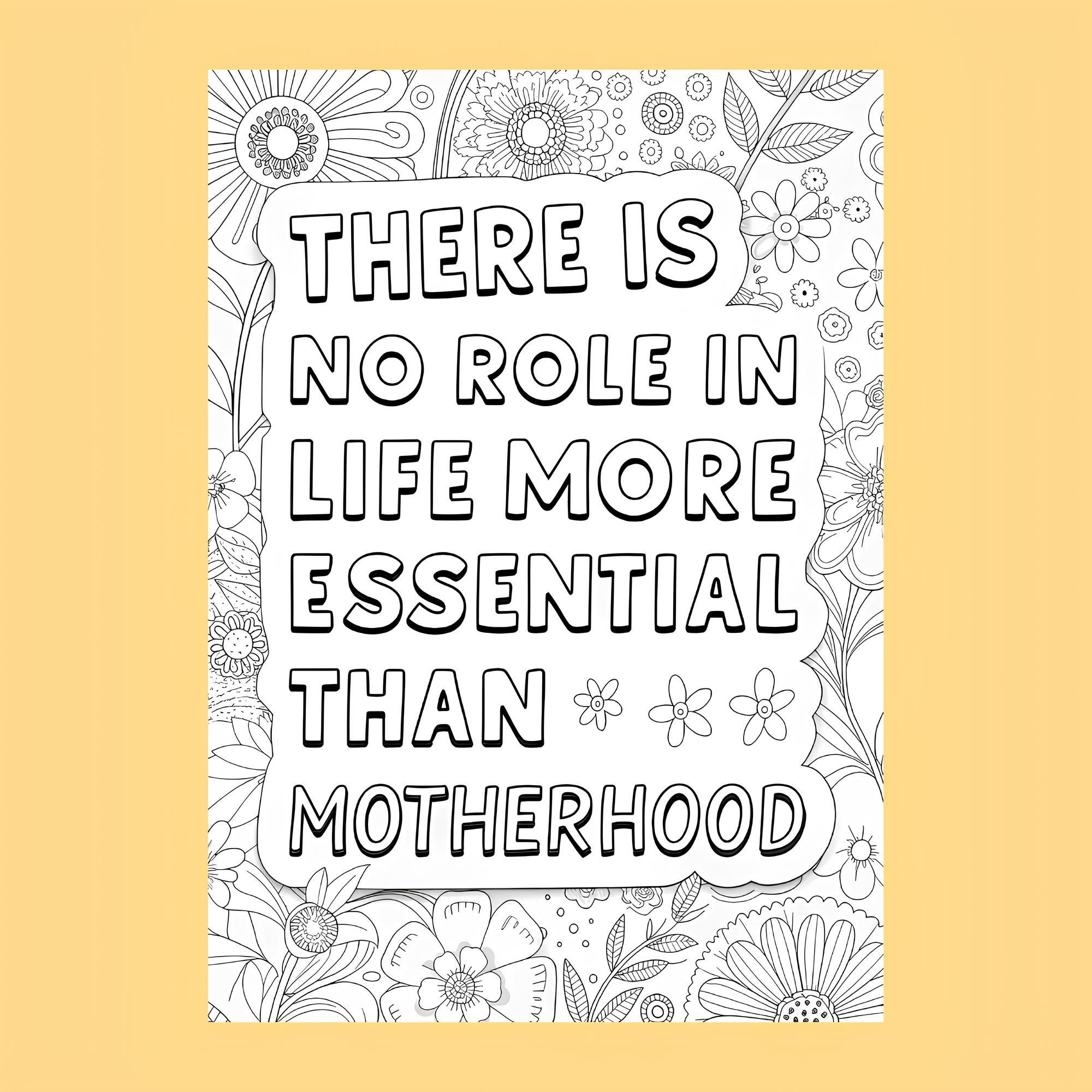 50 Mother Quotes Coloring Pages | Mother’s Day Quotes | Mom Quotes ...