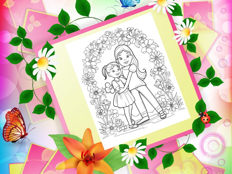 50 Mother's Day Coloring Pages for Kids, Happy Mother's Day, Cute ...