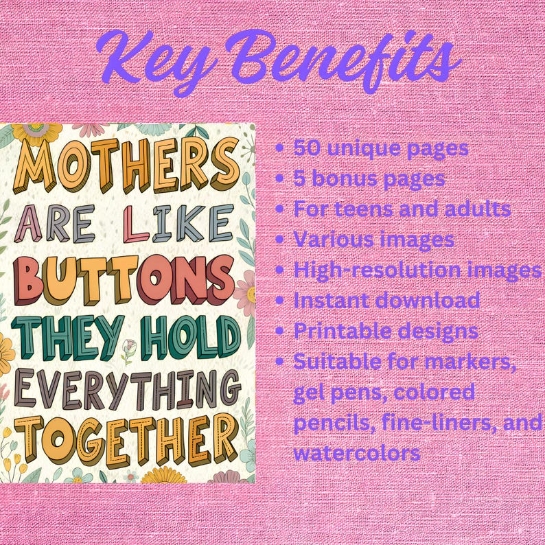 50 Mother Quotes Coloring Pages | Mother’s Day Quotes | Mom Quotes ...