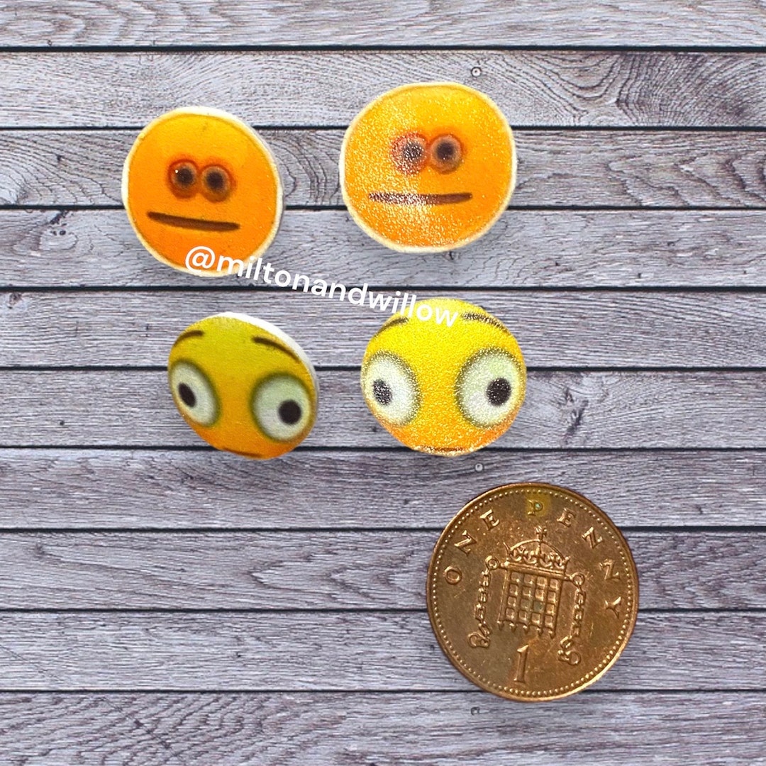 Cursed Emoji Earrings - 2 Styles of Stud Earrings - Etsy