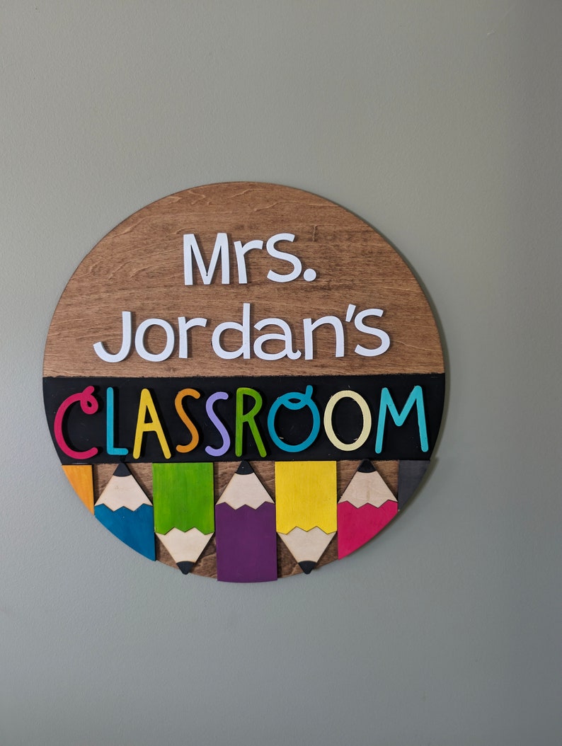 Teacher Classroom Sign Personalized - Etsy