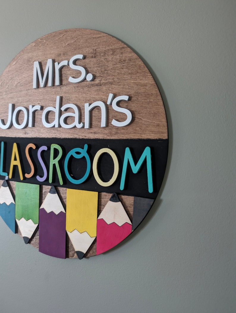 Teacher Classroom Sign Personalized - Etsy