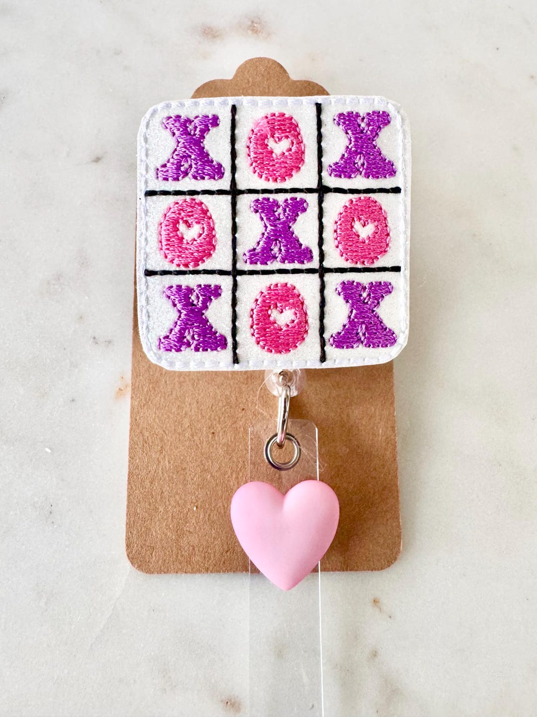 XO Kisses Hugs Valentine Retractable Iridescent Clip Slide or ...