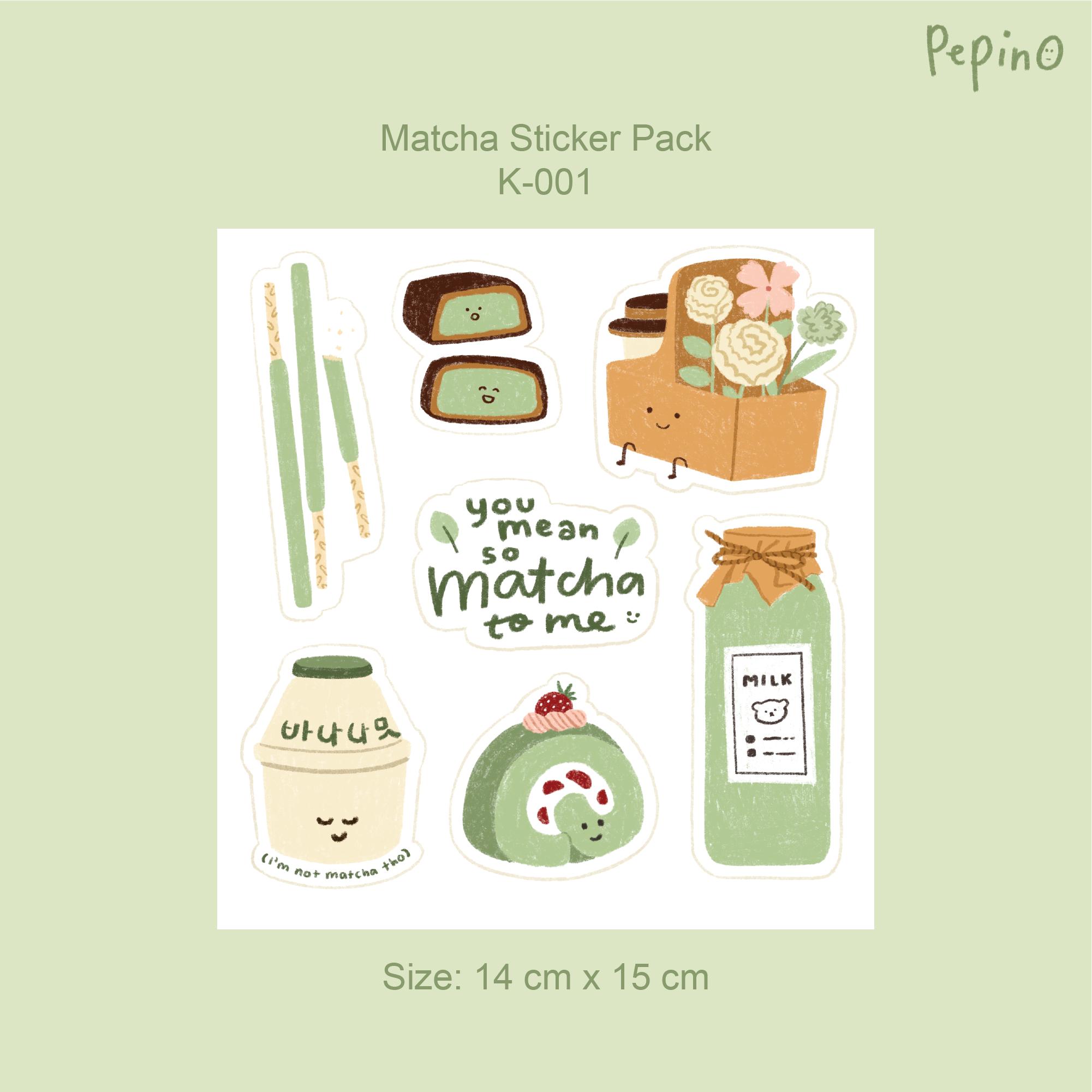 Matcha Sticker Pack - Etsy