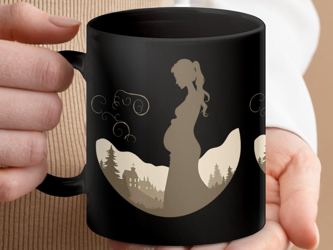 Custom Pregnancy Mug, Baby Bump Mug, 11 Oz and 15 Oz Sizes ...