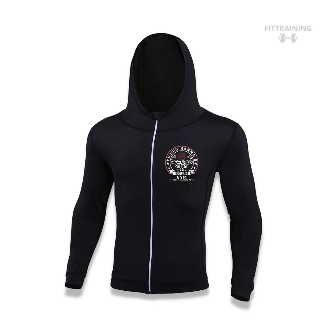 Sports Jackets With Anime Baki Prints for Running, Gym, Athletic Hooded ...