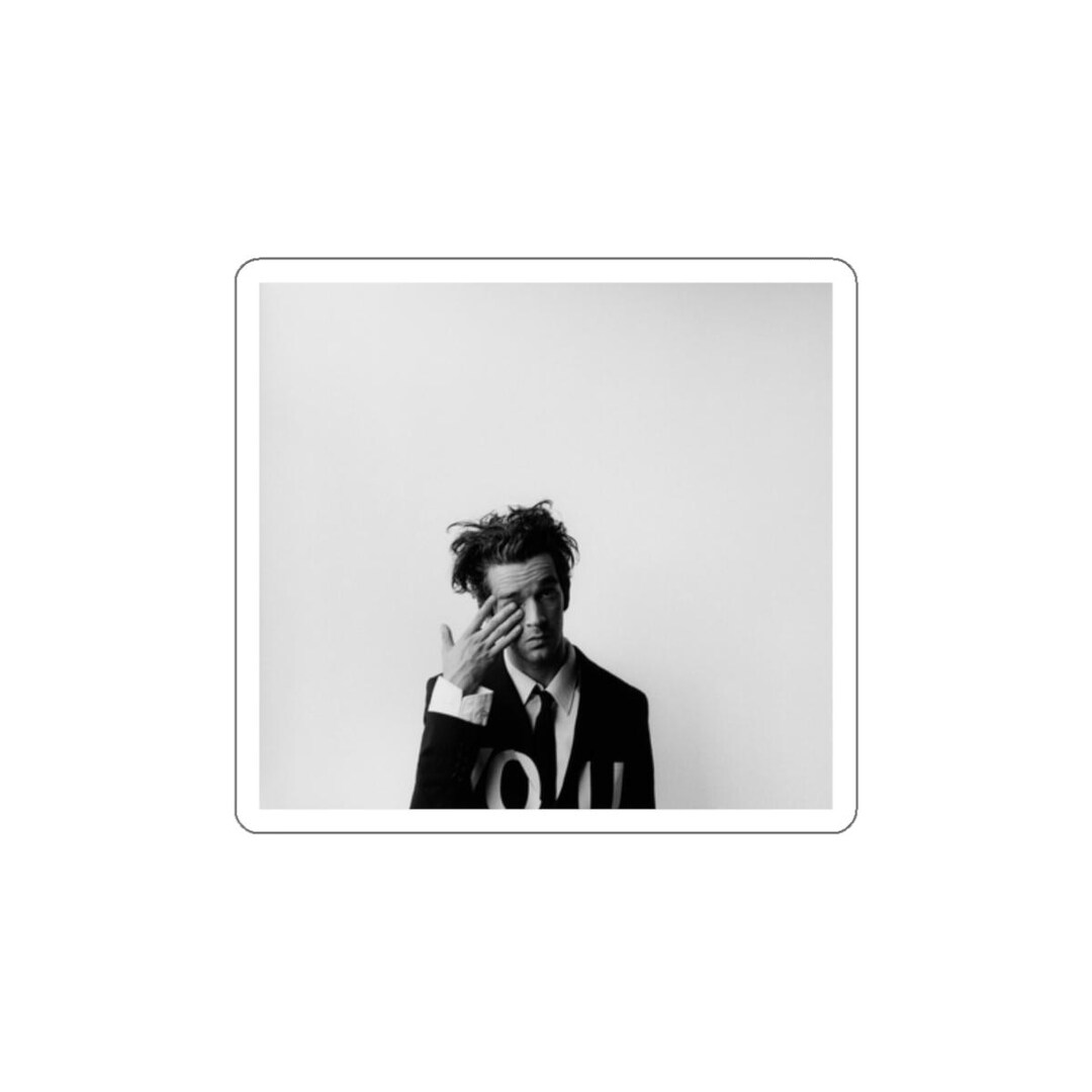 Matty Healy Sticker | 1975 Band Truman Black Photoshoot Sticker Black ...