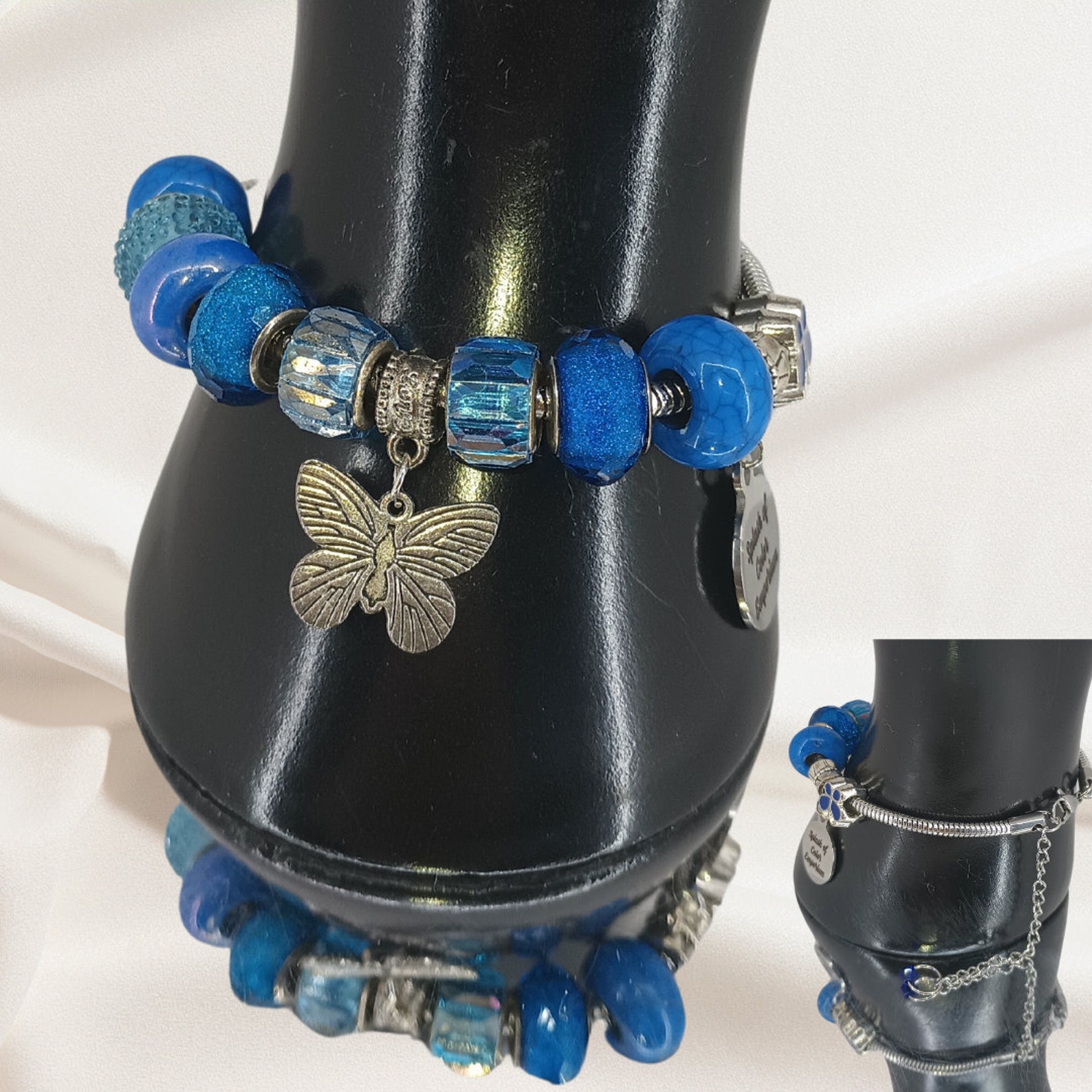 Easter Womans Month Spring Pandora European Charm Bracelet Snake Chain ...