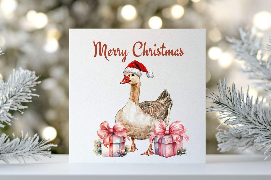 Merry Christmas Card, Merry Christmas Funny Card, Christmas Card, Cute ...