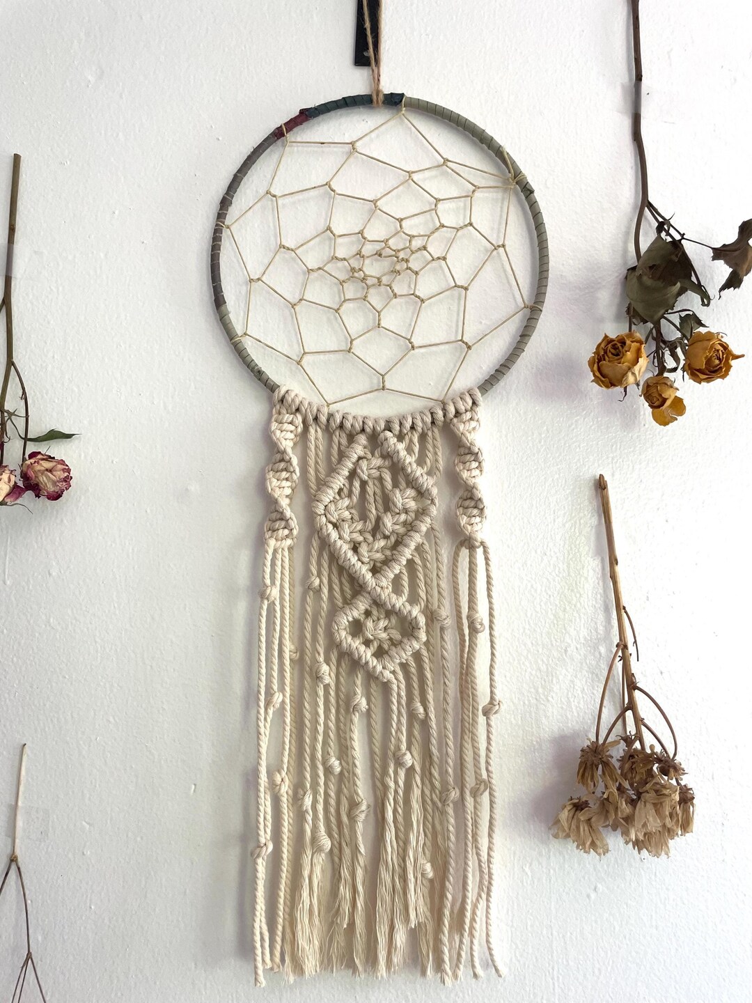Macrame Dreamcatcher Boho Wedding Decor Beach Wedding Handmade Wall Art ...