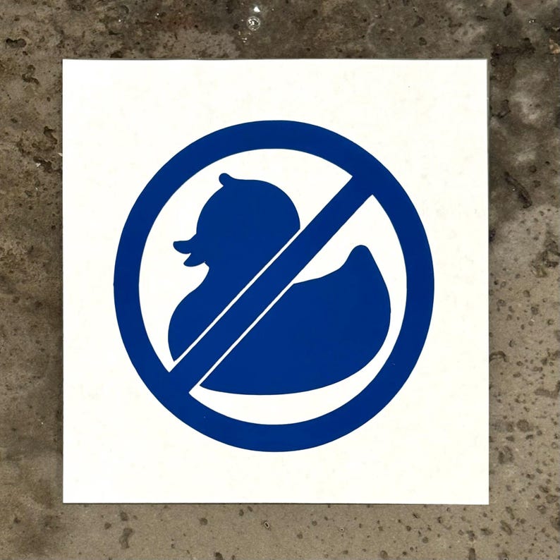 No Duck Sticker, Decal, Emblem, Ducking, Gift, Men’s Birthday, Offroad ...