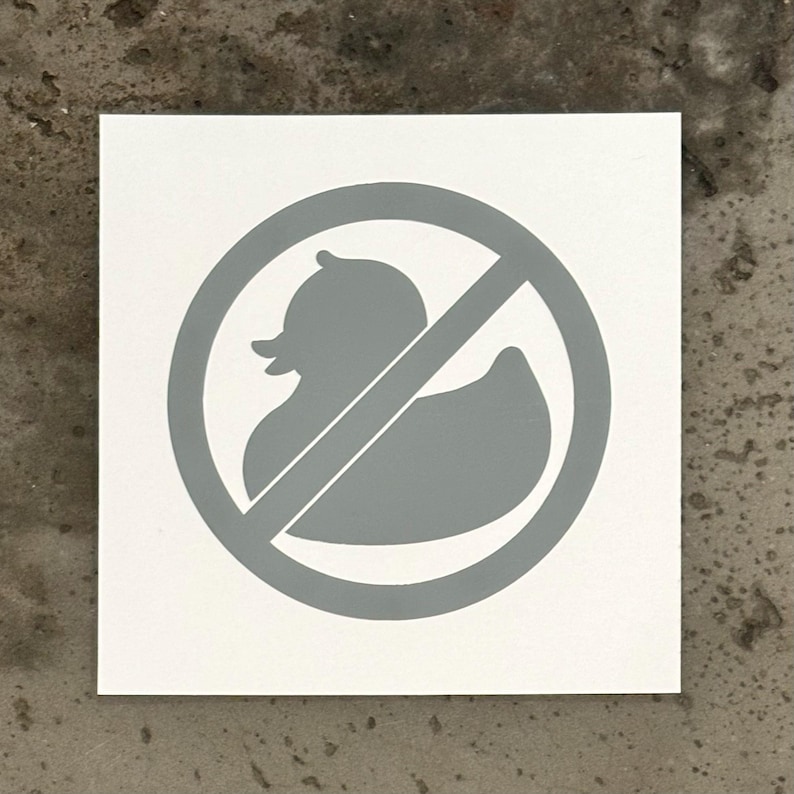 No Duck Sticker, Decal, Emblem, Ducking, Gift, Men’s Birthday, Offroad ...