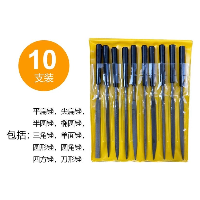 10 Piece Needle File Set: Tools for Jewelry, Metal Craft, Glass, Stone ...