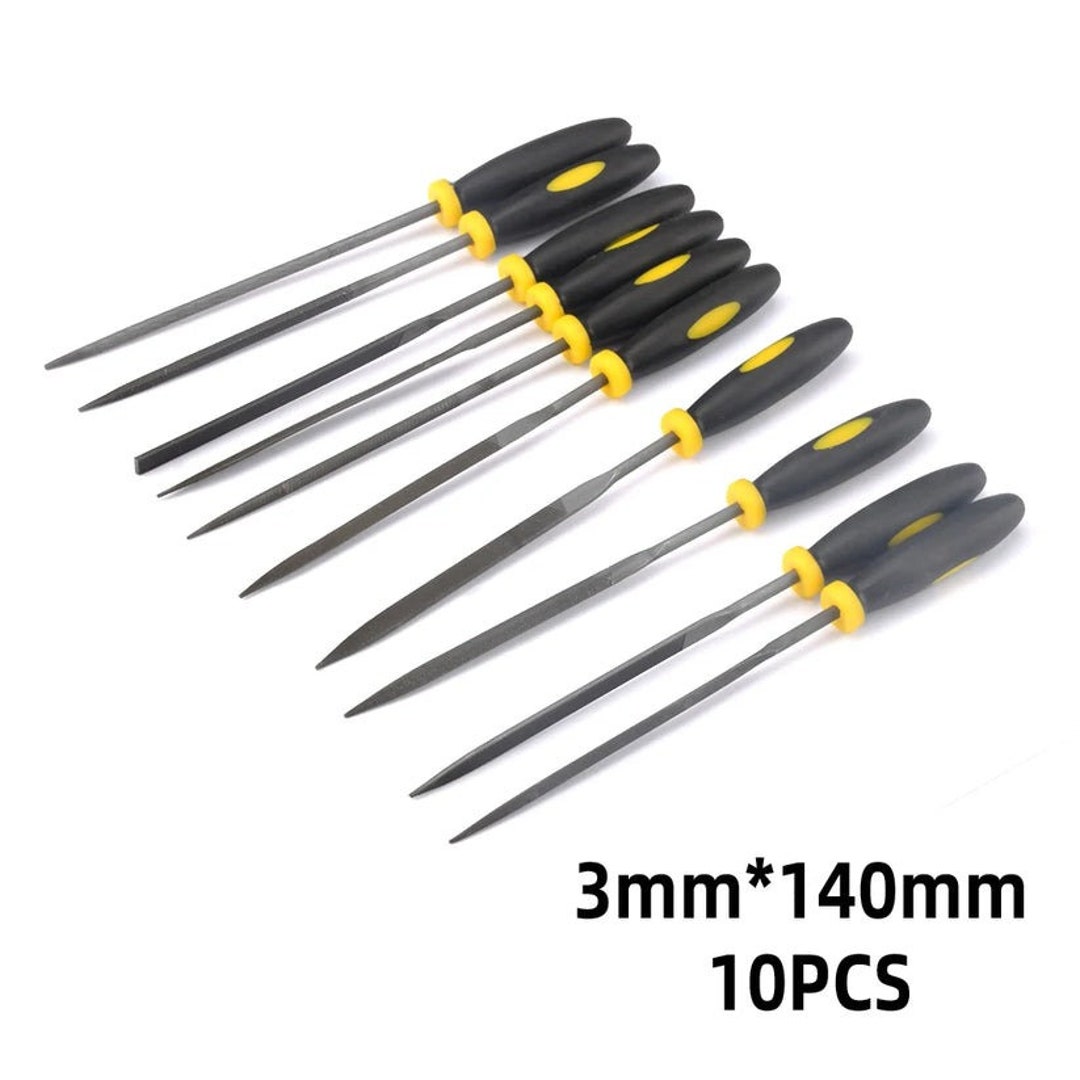 10 Piece Needle File Set: Tools for Jewelry, Metal Craft, Glass, Stone ...