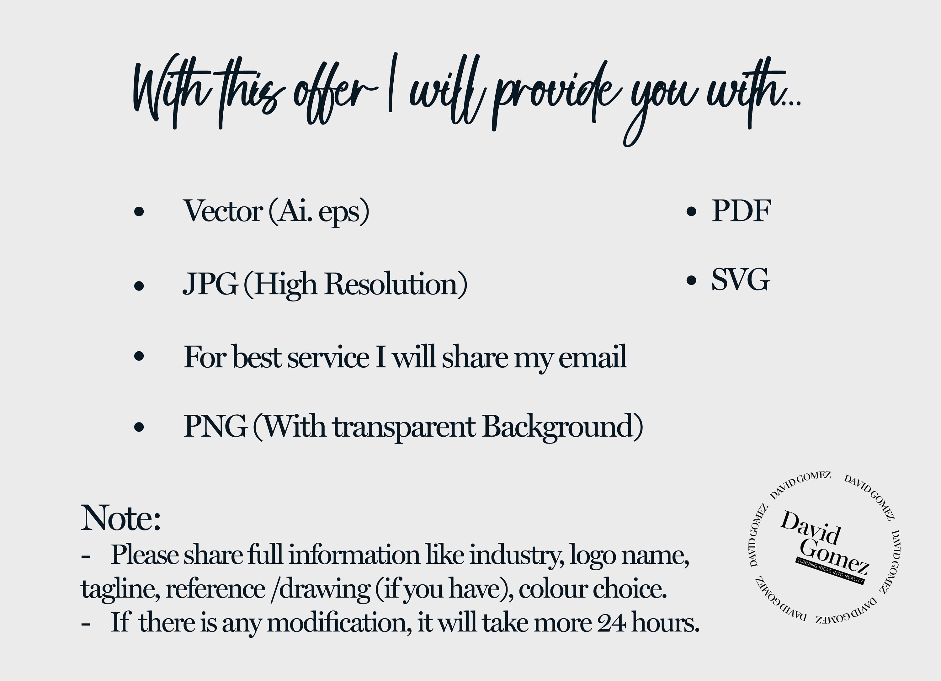 Personalized Logo in 24 Hours I Will Do a Custom Modern Professional ...