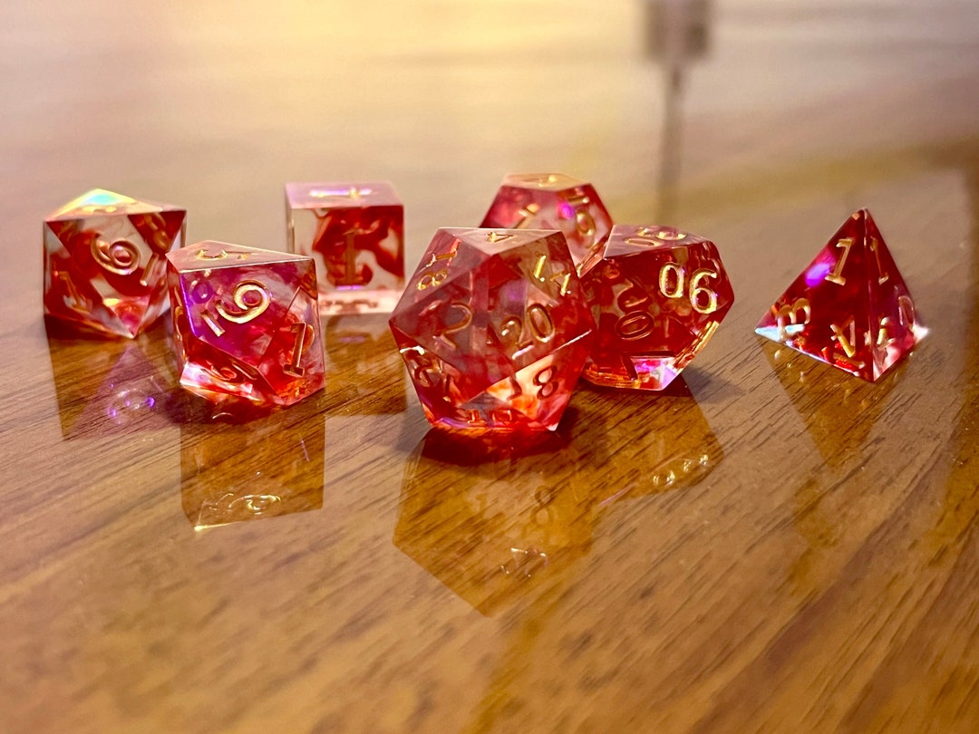 Bleeding Heart Dice Set - Etsy