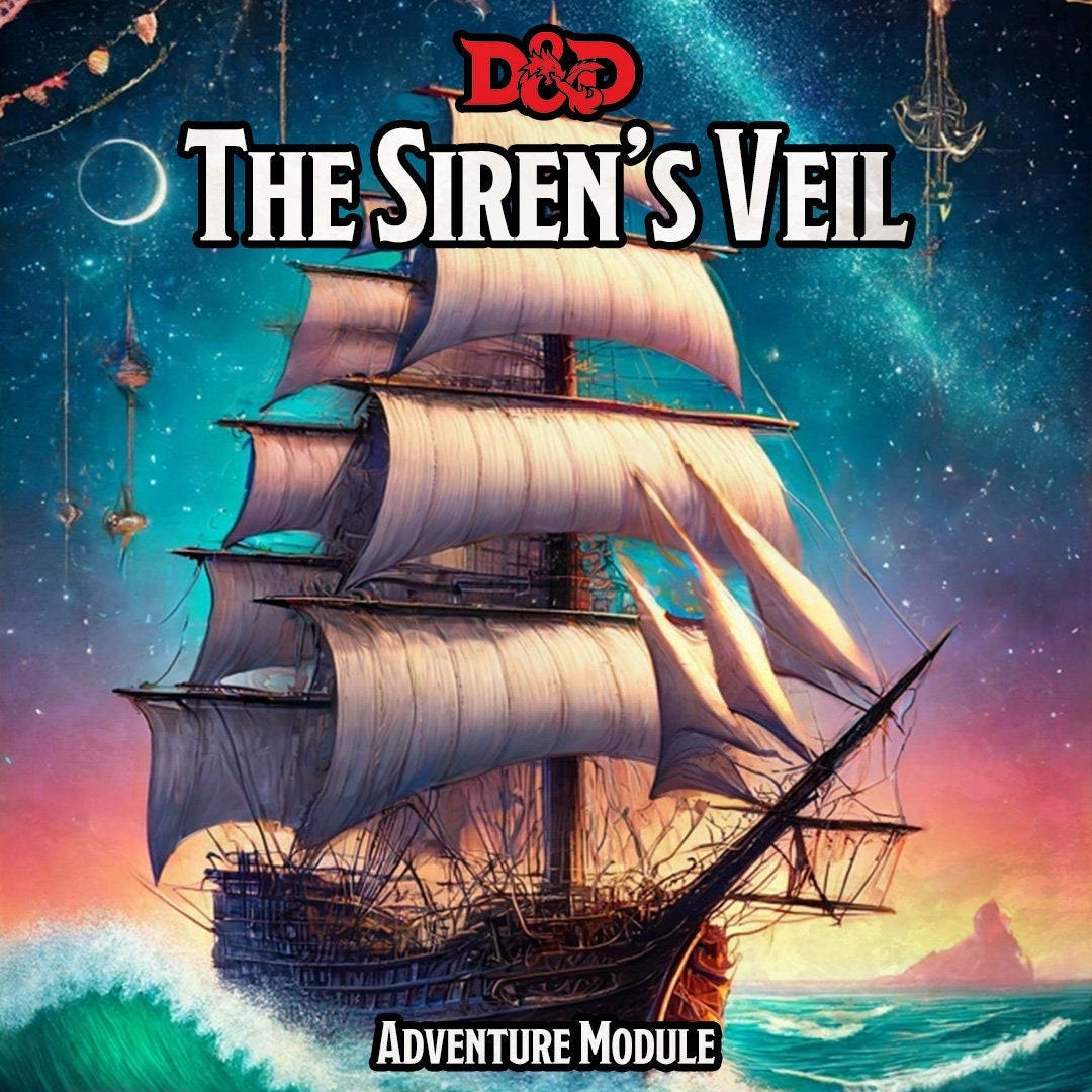 The Siren's Veil Dnd 5E Adventure Module Digital Download Levels 1-5 ...