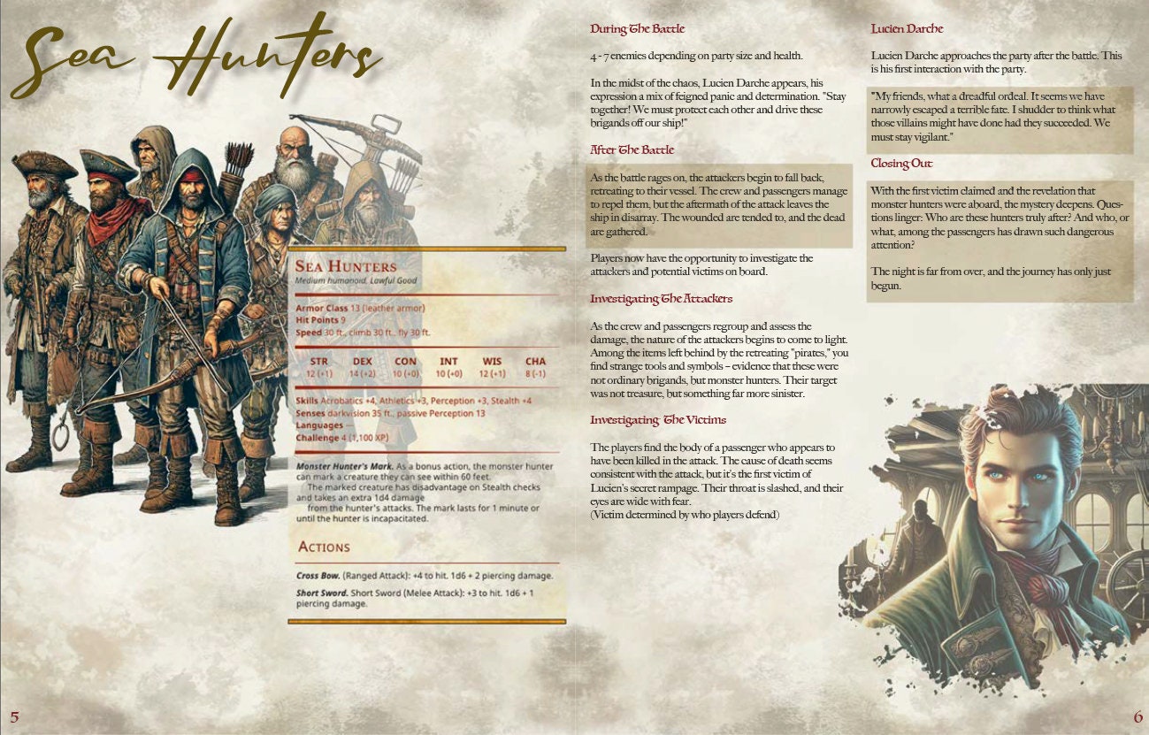 The Siren's Veil Dnd 5E Adventure Module Digital Download Levels 1-5 ...