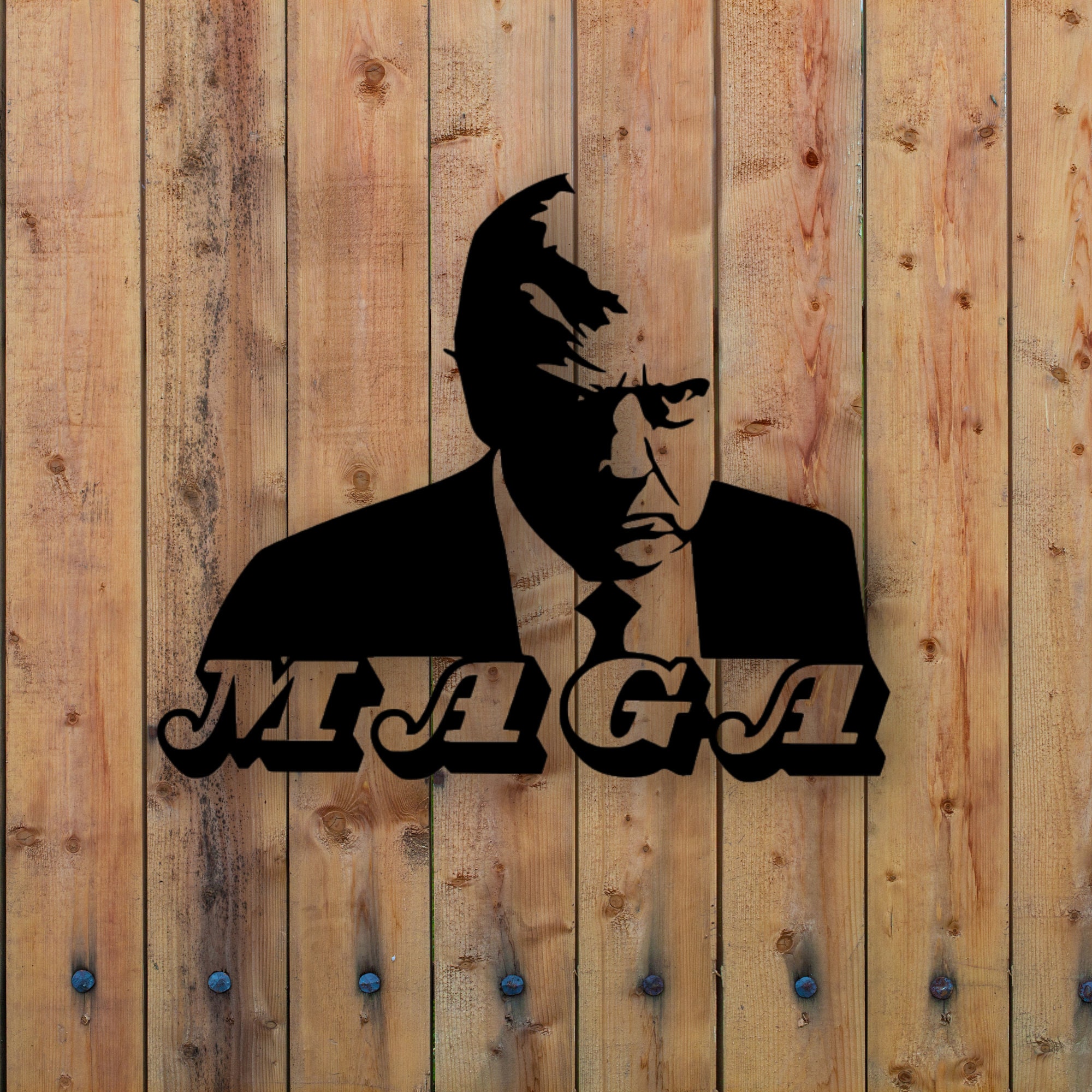 Trump Mugshot MAGA 2024 Metal Sign / Trump 2024 Sign / Election Sign ...