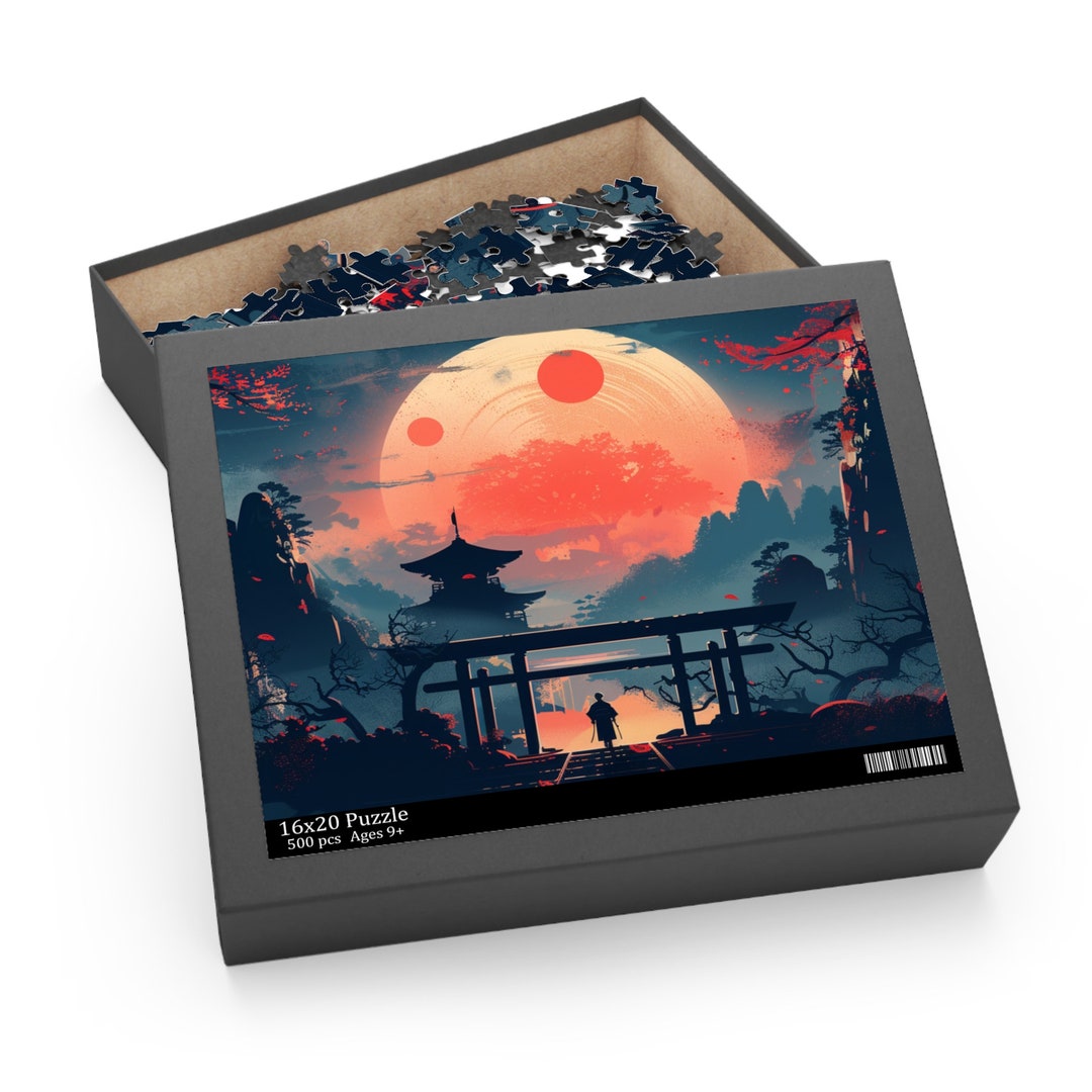 Samurai Puzzle, Japanese Samurai Puzzle, Anime Style Puzzle, Samurai ...