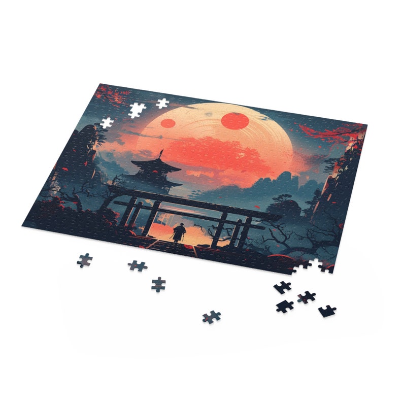 Samurai Puzzle, Japanese Samurai Puzzle, Anime Style Puzzle, Samurai ...