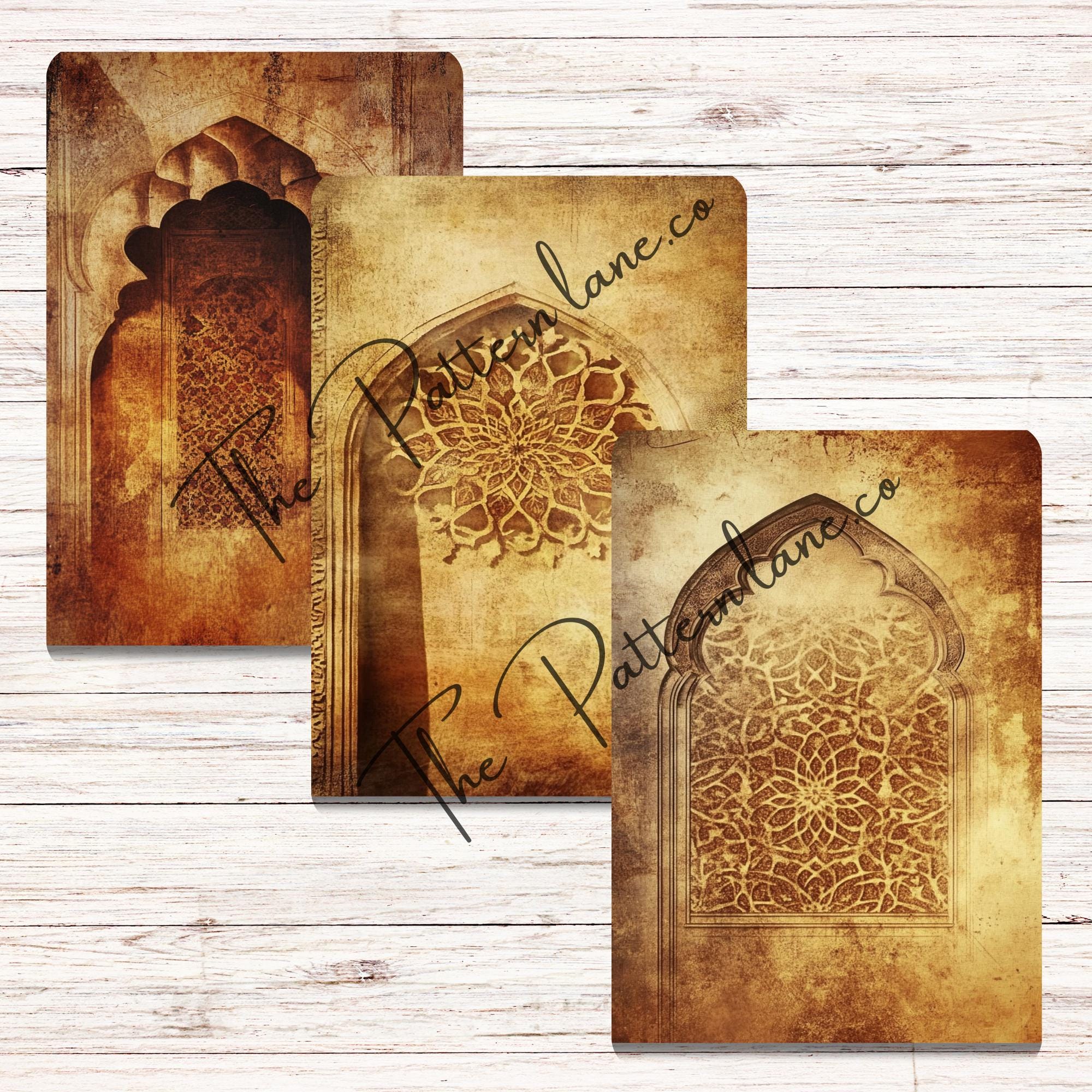Grunge Arabian Papers , Stained Pages With Arabian Wall & Architecture ...