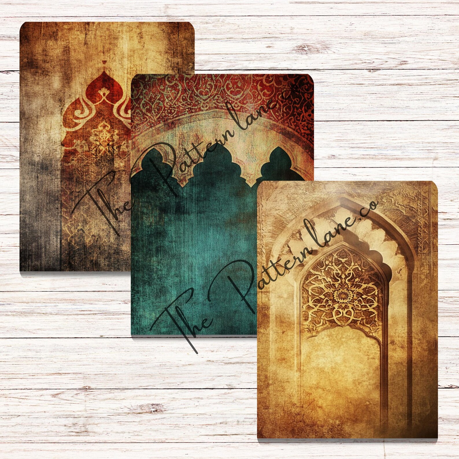 Grunge Arabian Papers , Stained Pages With Arabian Wall & Architecture ...