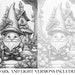 Gnomes Coloring Pages 50 Pages Adult and Kids Coloring Book, Grayscale ...