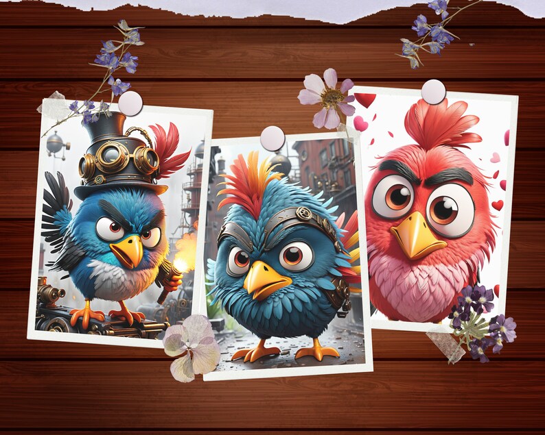 Cute Grumpy Birds Coloring Pages 80 Pages Adult and Kids Coloring Book ...