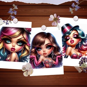 Chibi Burlesque (90) Coloring Pages Adult & Kid Coloring Book ...