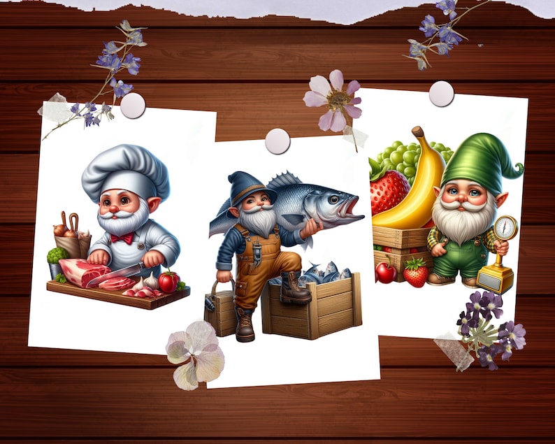 Gnome at Work Coloring Book: 80 Grayscale Pages (printable PDF) - Etsy