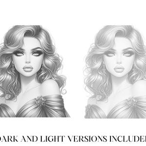 Charming Girl Fashion Coloring Pages (80 Page) Adult & Kid Coloring ...