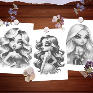 Chibi Sassy Girl Vol 2 (80 Page) Coloring Pages Adult & Kid Coloring ...