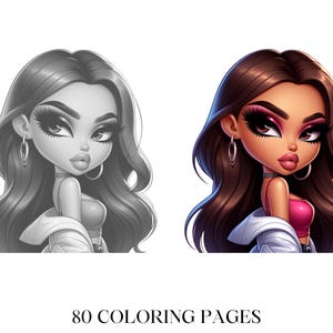 Chibi Sassy Girl Vol 2 (80 Page) Coloring Pages Adult & Kid Coloring ...
