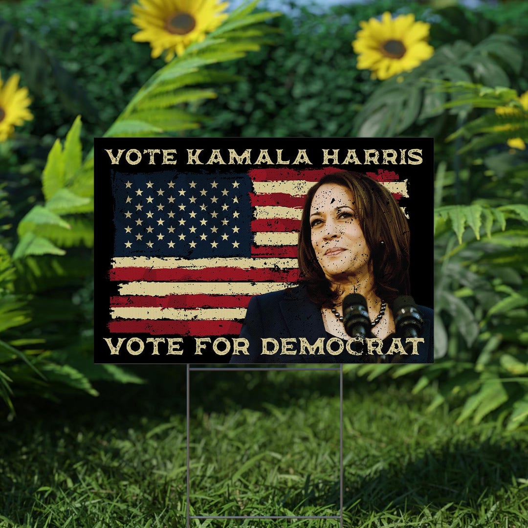 Kamala Harris for President Sign, Kamala Harris 2024 Sign, Vote Kamala ...