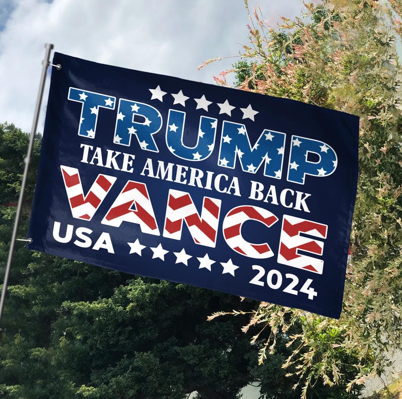 Trump Vance 2024 Flag, Republican Flag, Conservative Flag, Trump JD ...