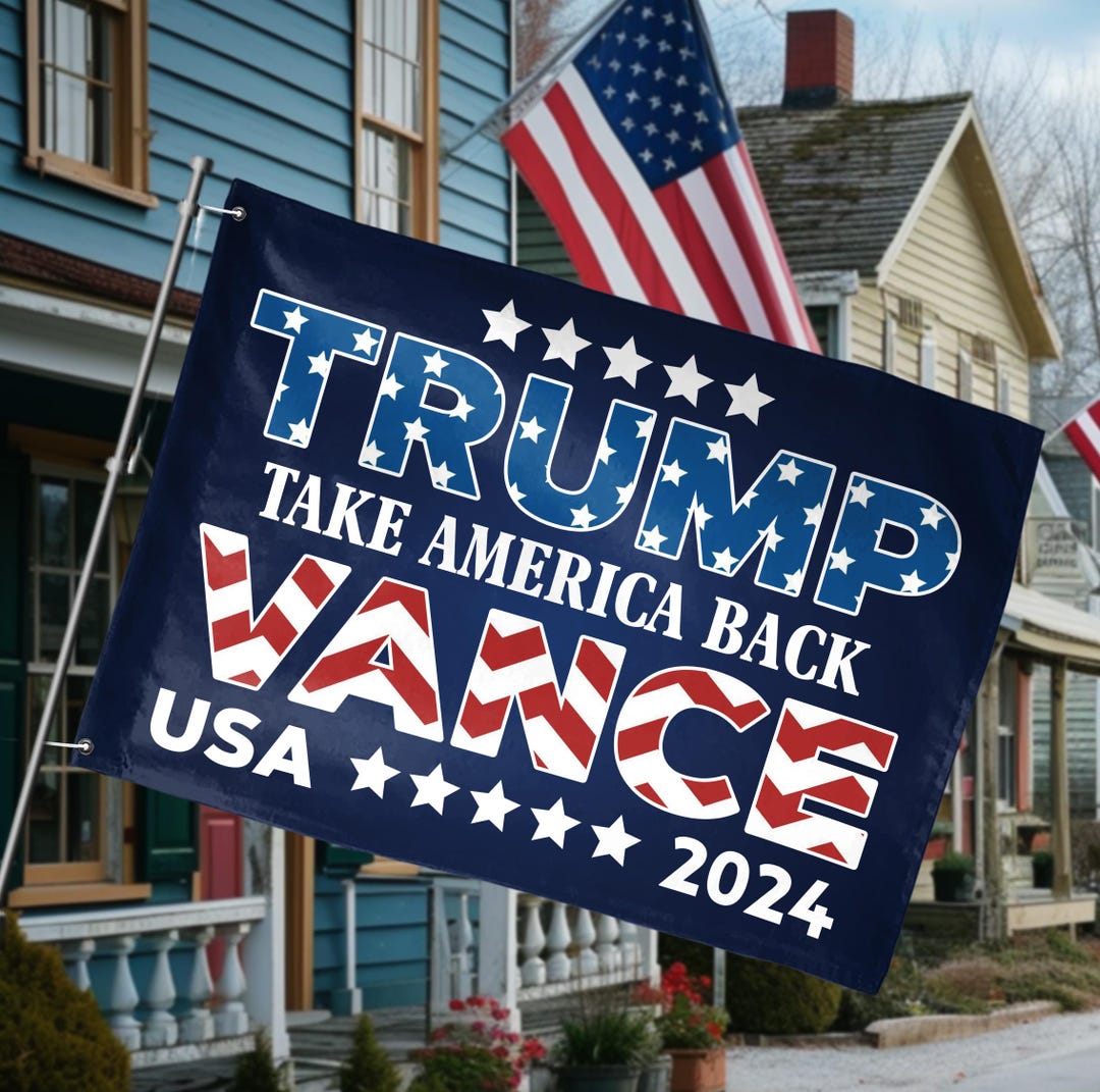 Trump Vance 2024 Flag, Republican Flag, Conservative Flag, Trump JD ...